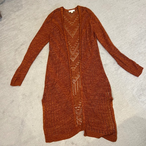 It's Our Time | Sweaters | Its Our Time Duster Cardigan Open Knit ...